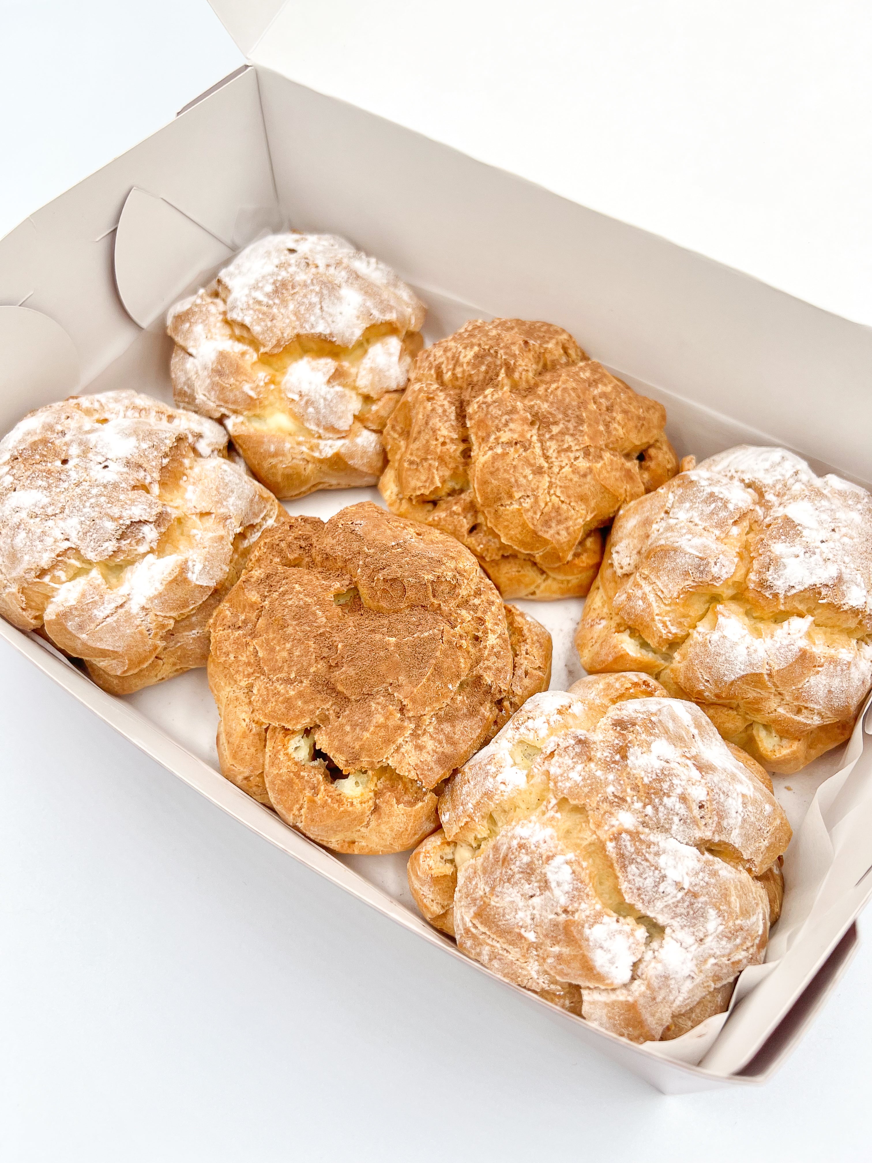 Assorted Cream Puff - Box of 6 – Little Luna's Bakeshop