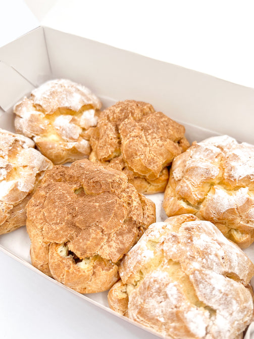 Assorted Cream Puff - Box of 6 – Little Luna's Bakeshop